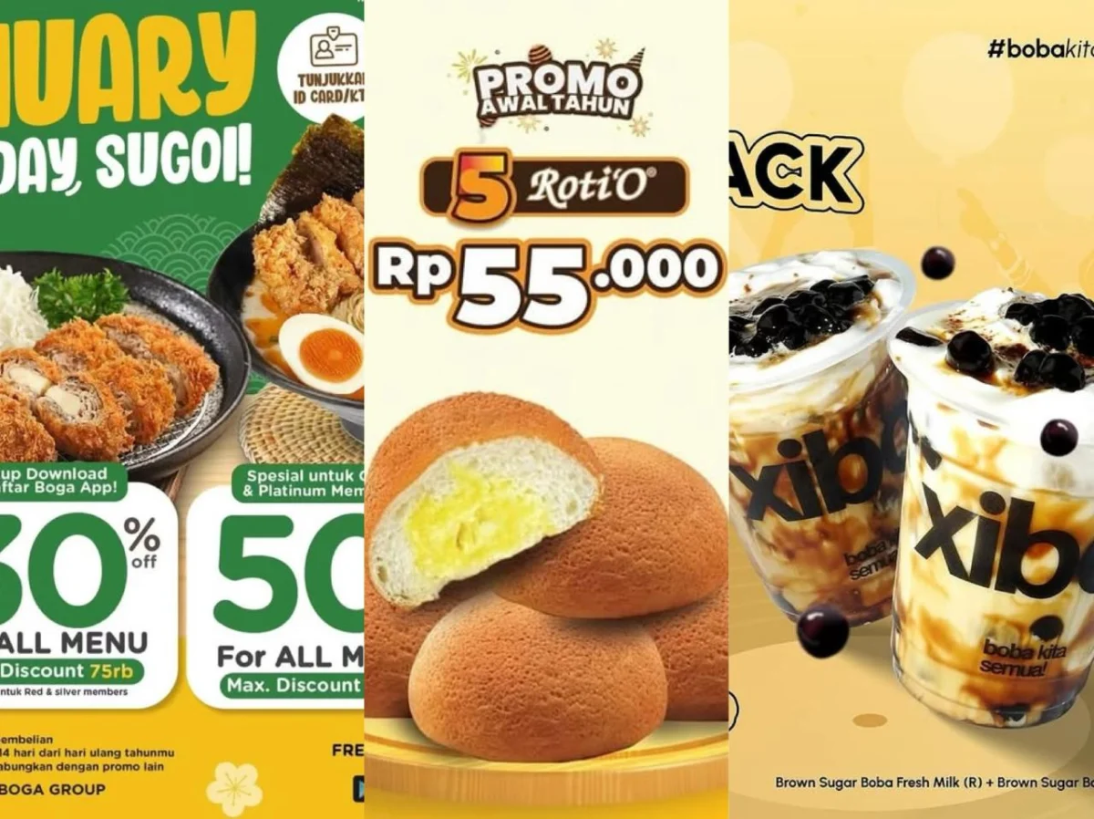 Promo Januri 2025, Nikmati Promo di Kimukatsu, Roti'o & Xiboba Untuk ...