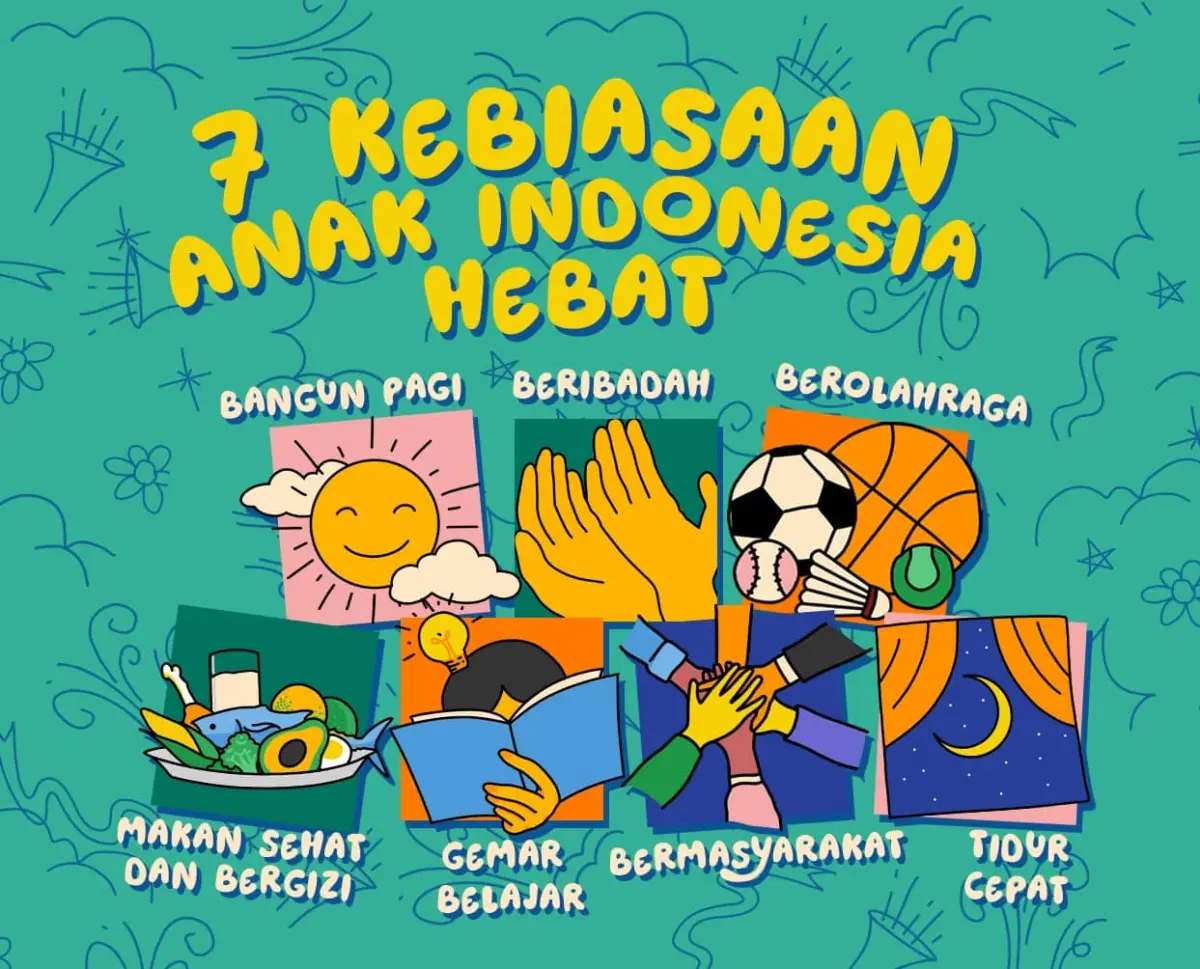Anak Indonesia Wajib Tahu! Berikut Lirik Lagu 7 Kebiasaan Anak ...