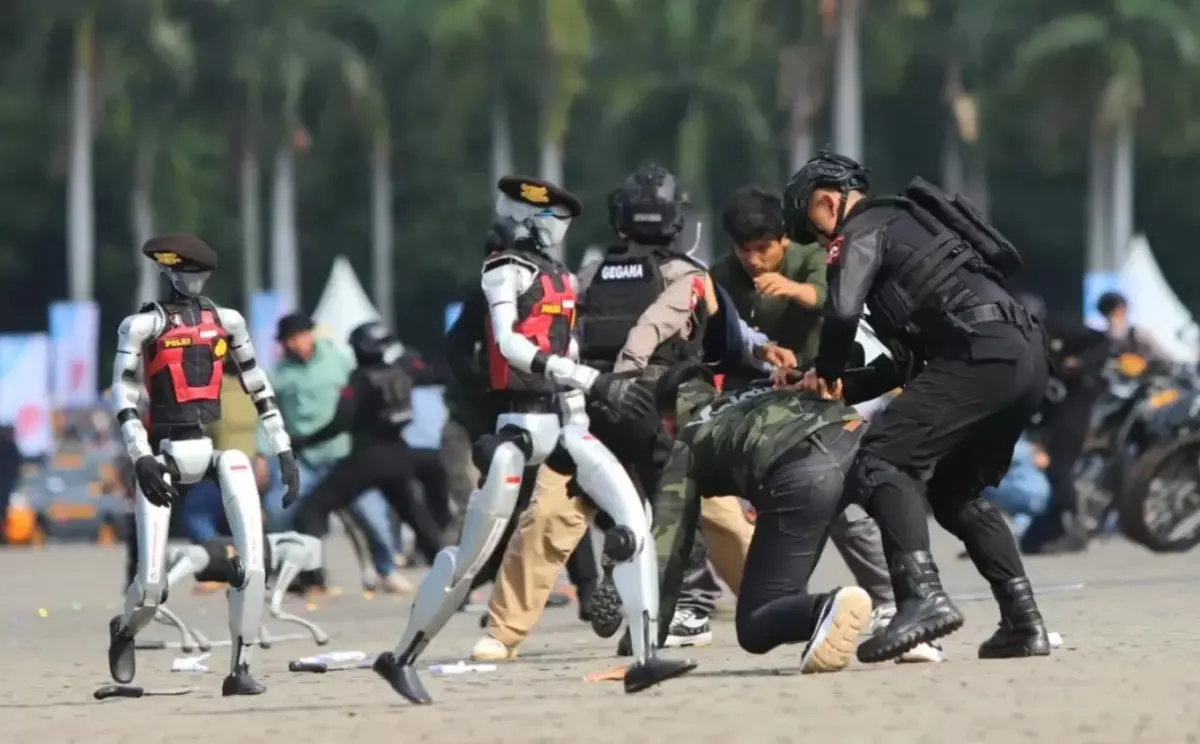 Viral Robot Humanoid di HUT Bhayangkara, Katanya Seharga Rp1 Miliar ...