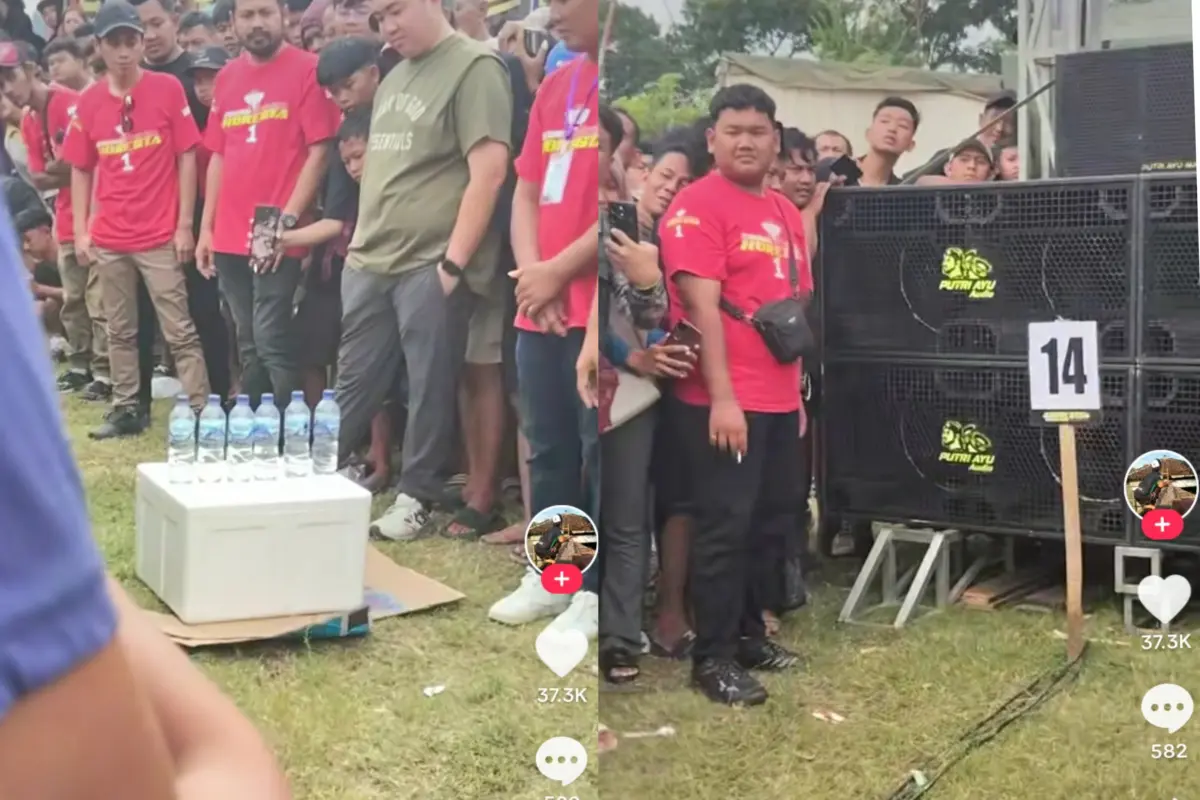 Nyata! Lomba Menjatuhkan Botol dengan Dentuman Sound Horeg Jadi Hiburan ...