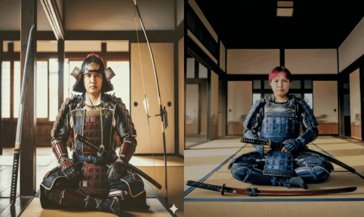 Edit Foto AI Bak Samurai di Rumah Tradisional Jepang dengan Google ...